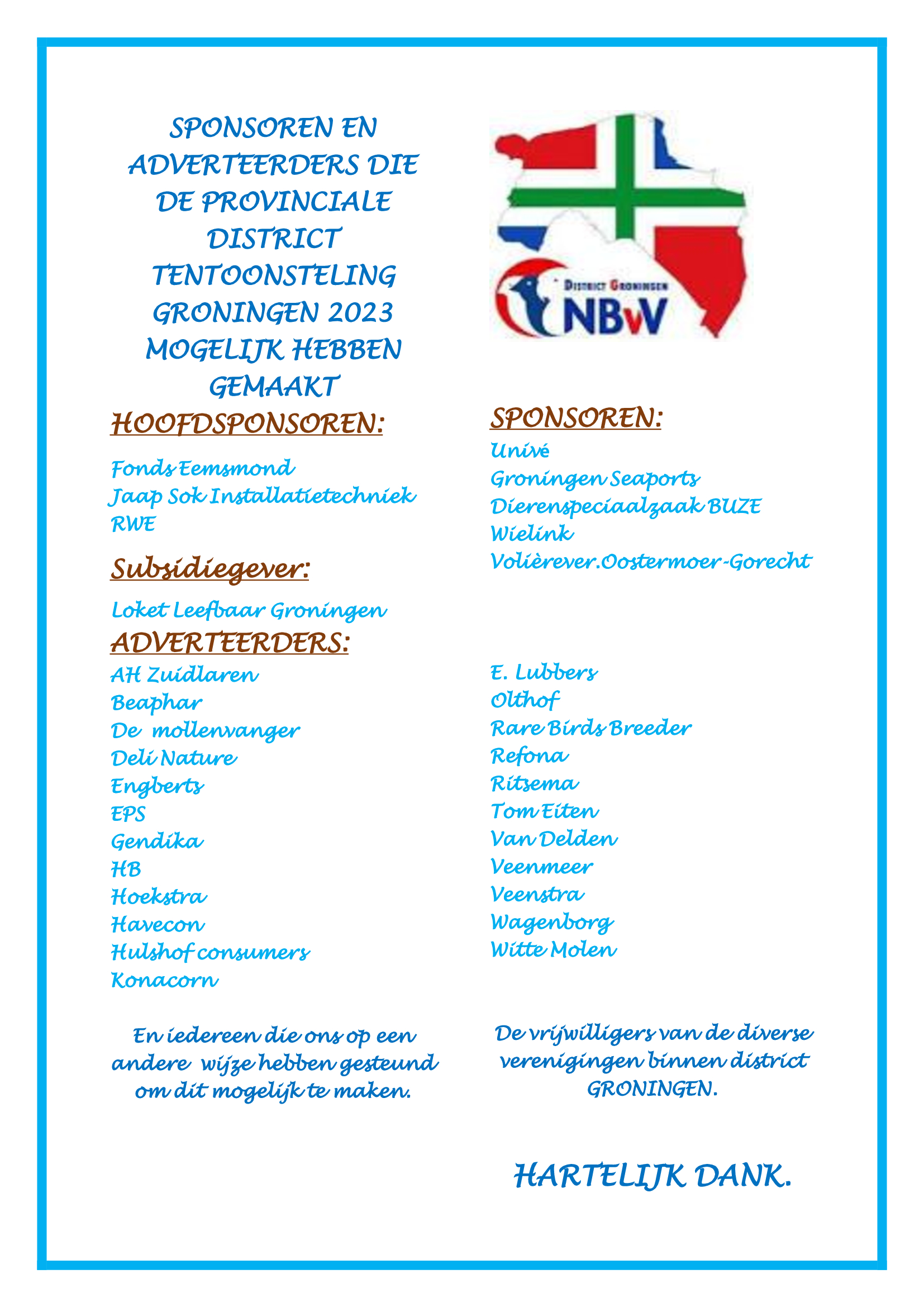 NBVV district groningen - HOME